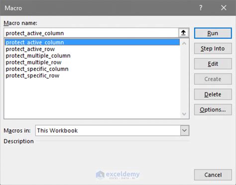 How To Protect Specific Columns Using Vba In Excel Exceldemy