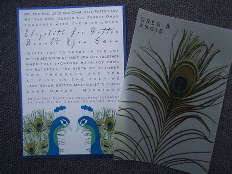 Peacock Wedding Invitations Square1mailers Latest Happenings