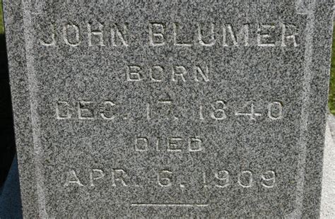 John Blumer 1840 1909 Find A Grave Memorial