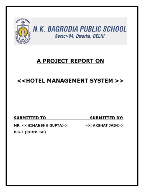 Cs Project Report Template Pdf Payments Cuisine