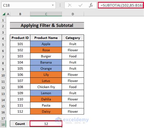 How To Count Colored Cells In Excel 4 Simple Ways Exceldemy