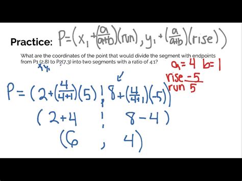 Partitioning A Line Segment Math Geometry ShowMe