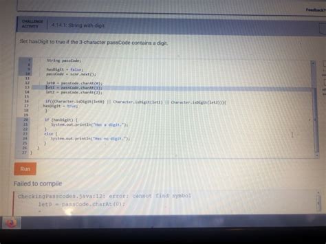 Solved CHALLENGE ACTIVITY 4 14 1 String With Digit Set Chegg Com