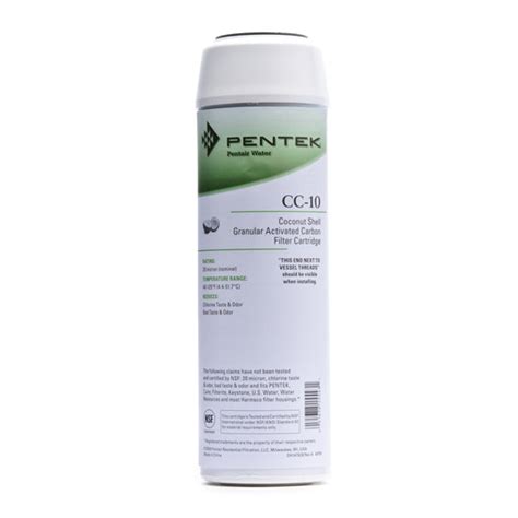 Pentek Cc 10 Coconut Carbon Drinking Water Filters 9 75 In X 2 875 In Waterfilters Net