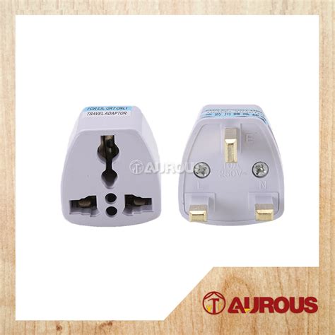 Universal UK 3 Pin Travel Plug Socket Adapter Adaptor Aurous Hardware Online Store