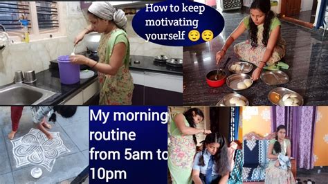 My morning routine from 5am to 10pm with 2 kids/whole day in saree🥲🥲🥲/kannadavlog - YouTube