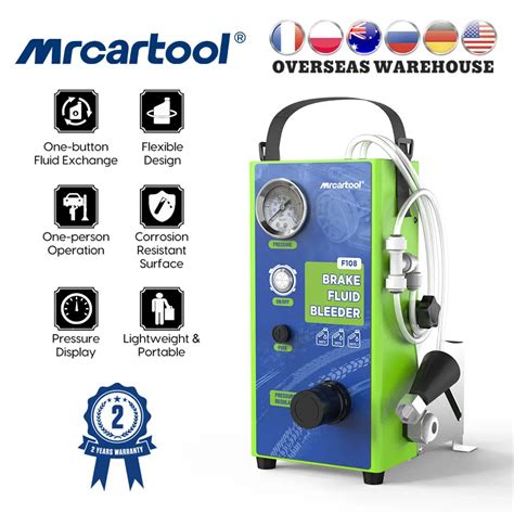 Mrcartool F108 자동차 맥동 브레이크 오일 추출기 110v 220v 브레이크 블 리더 펌핑 유체 펌프 키트 브레이크 체인저 오일 펌프 기계 Aliexpress