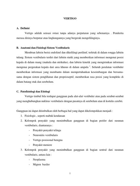 Vertigo Perifer Pdf