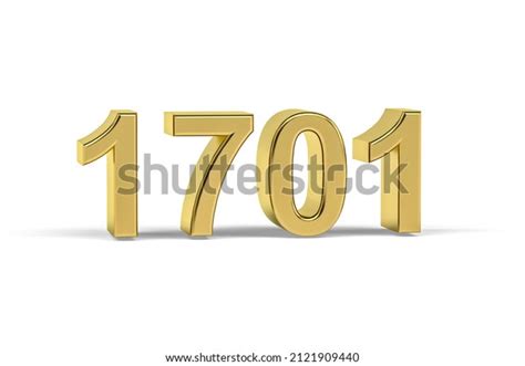 Golden 3d Number 1701 Year 1701 Stock Illustration 2121909440 ...