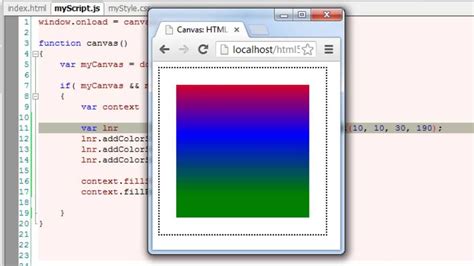 linear gradients in canvas html5 youtube