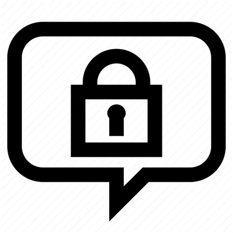 chat encrypted message messaging protect safe secure icon