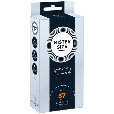 Mister Size Condom Size L 57 Mm 10 Units