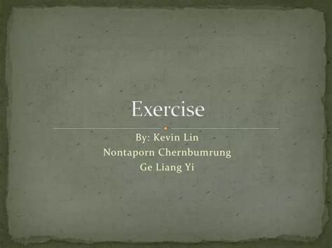 ppt exercise powerpoint presentation free download id 2253753
