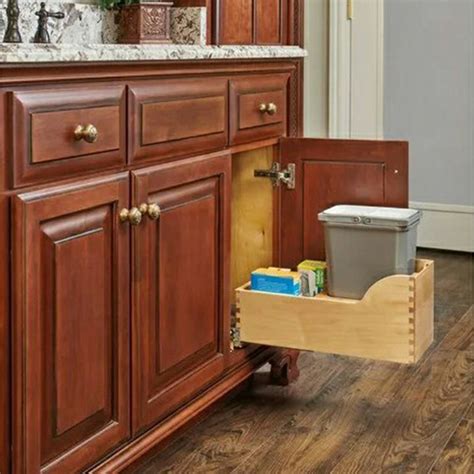 REV A SHELF WCSC Single Litre Bottom Mount Waste Container Maple Rev A Shelf WCSC