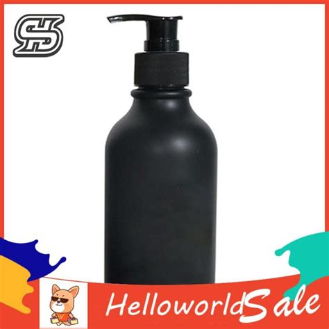 Helloworld Shampoo Dispenser Thickened Bottom Matte Black Soap