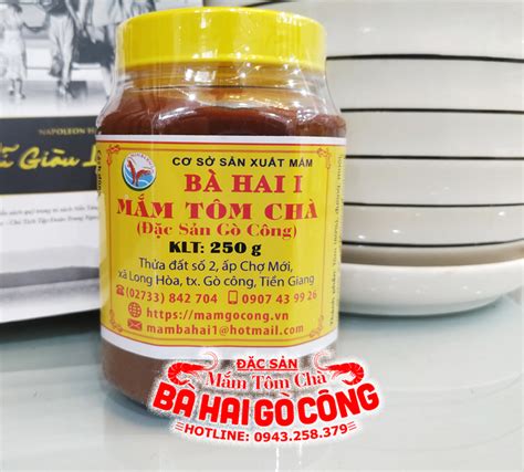 Mắm Tôm Chà Bà Hai Gò Công Hủ 250g