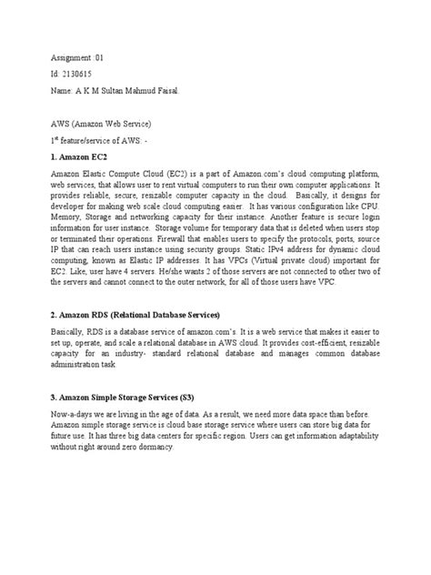 Assignment 1 Aws 508 Pdf