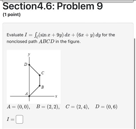 solved section4 6 problem 9 1 ﻿point evaluate