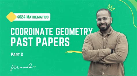 Coordinate Geometry O Level Mathematics 4024 2011 Past Paper Solutions Distance Gradient