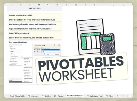 pivottables worksheet model wiz
