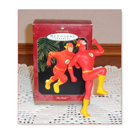 1998 Hallmark Handcrafted The Flash Handcrafted Christmas Ornament