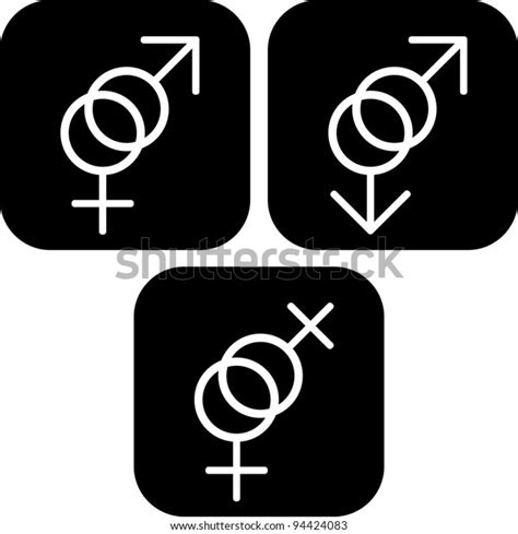 Sexual Gender Symbols Vector Icon Stock Vector Royalty Free 94424083