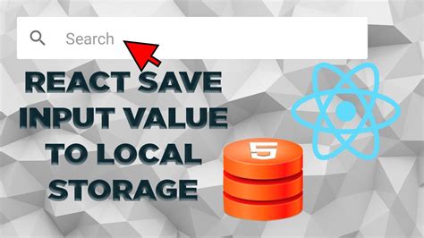 React Tutorial Save Form Data Into Local Storage Youtube