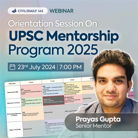 Free Orientation Session On Upsc Mentorship Program 2025 Join On