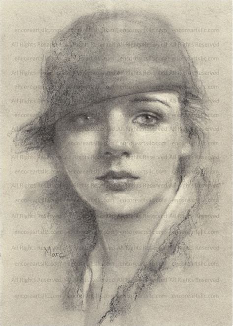 Flapper Kate Print Of Charcoal Drawing Original Fine Art Pet Portrait Commissions Prints