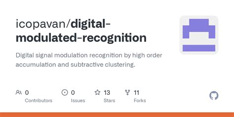 Github Icopavandigital Modulated Recognition Digital Signal Modulation Recognition By High