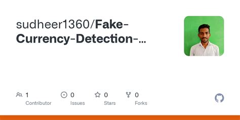 github sudheer1360 fake currency detection with machine learning