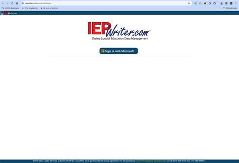 iep writer single sign on sso account login help desk