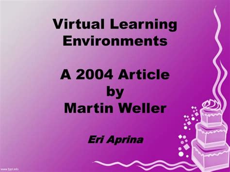 Virtual Learning Environment Pptx