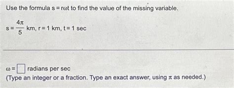 Solved Use The Formula S Rot To Find The Value Of The
