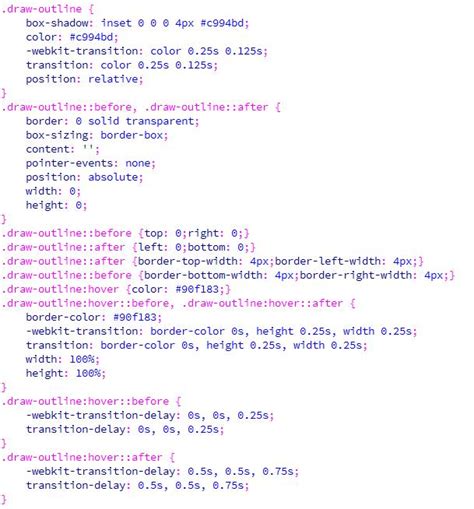 Css3按钮边框带动画效果
