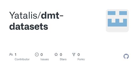 github yatalis dmt datasets