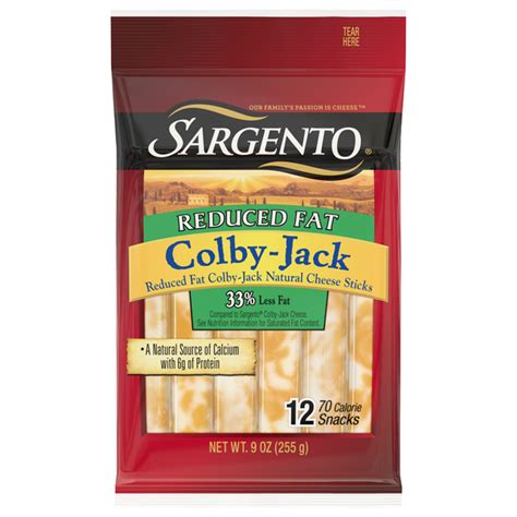 Save on Sargento Colby Jack Cheese Sticks Reduced Fat - 12 ct Order ...