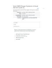 IBM Power Virtual Server Quiz Test Your Cloud Knowledge Course Hero