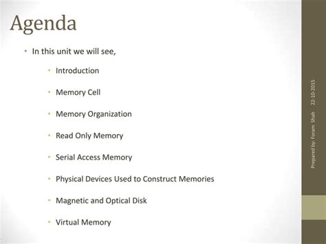 Memory Organization Computer Fundamental And Organization PPT