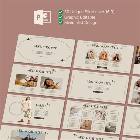 Clean Powerpoint Template Minimalist Persentation Fashion Business Simple Ppt Marketing