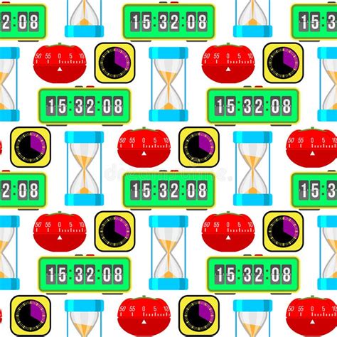 Clock Watches Vector Timer Colorful Measurement Tools Number Digital Information Stopwatch