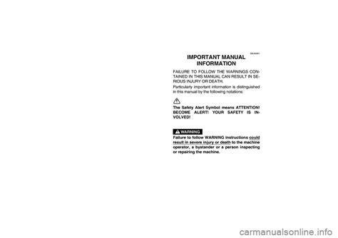 Yamaha Wolverine 350 2004 Owners Manual 396 Pages