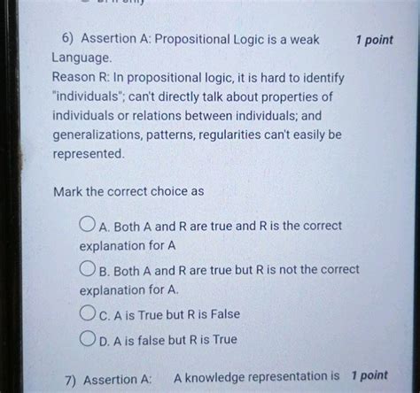 6 Assertion A Propositional Logic Is A Studyx
