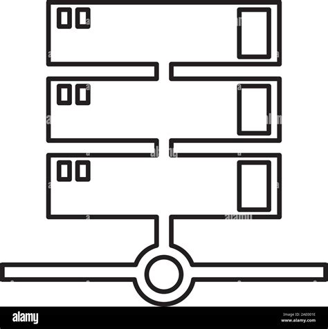 Data Server Tower Isolated Icon Stock Vector Image And Art Alamy