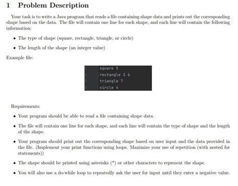 Solved Problem Description Your Task Is To Write A Java Chegg Com