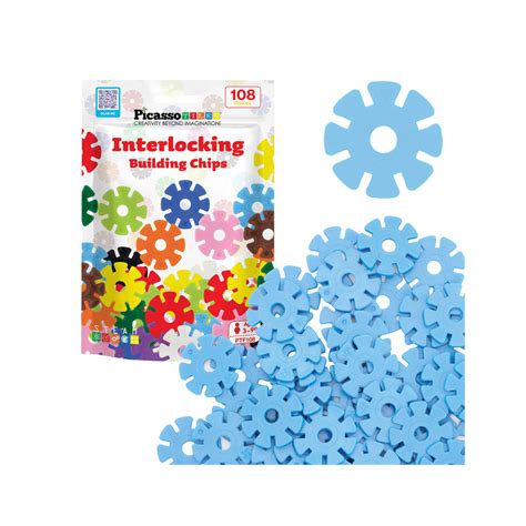 Picassotiles Building Chip Interlocking Disc Construction Blocks In Co