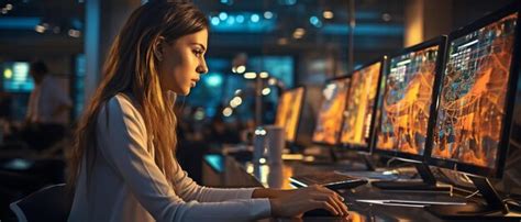 Premium Ai Image A Woman Who Codes Or Programmes Software