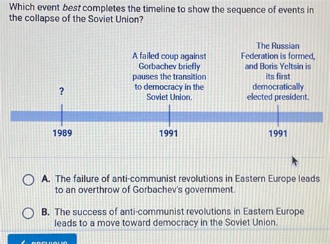 solved which event best completes the timeline to show the sequence of