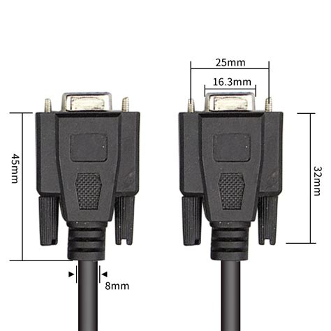 Db9 Cable Male To Female 9 Pin Dsub Serial Db9 Male To Db9 Female Cable Rs232 Cable Buy Db9