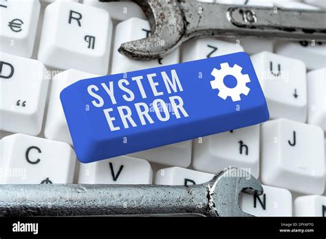 Text Sign Showing System Error Internet Concept Technological Failure Software Collapse Crash